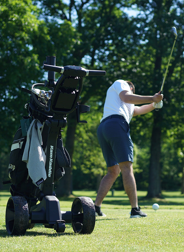 Kam Kaddie™ - Electric Motorized Push Cart - For Walking Golfers – Kam ...